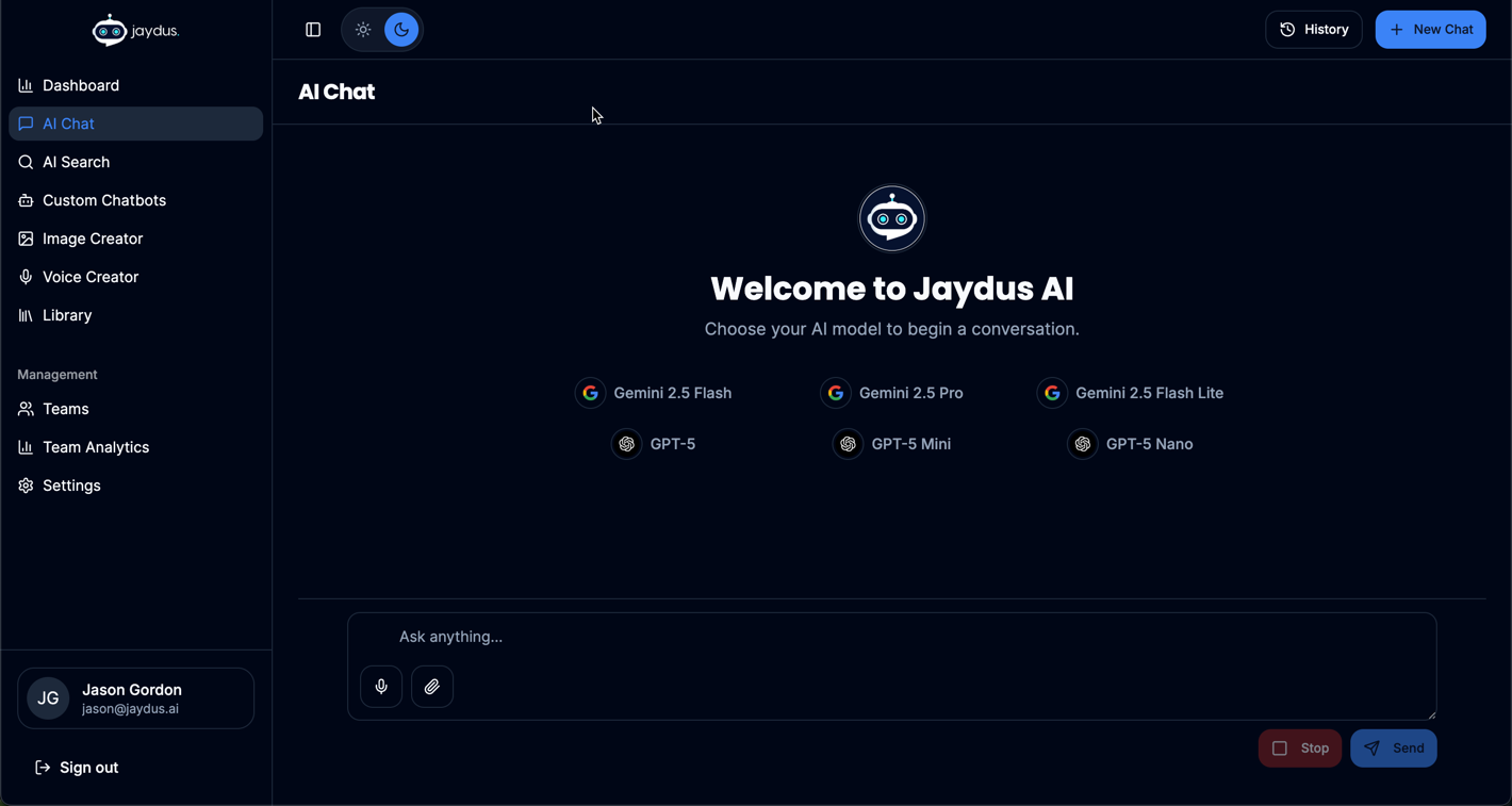 Jaydus - AI-Powered Platform